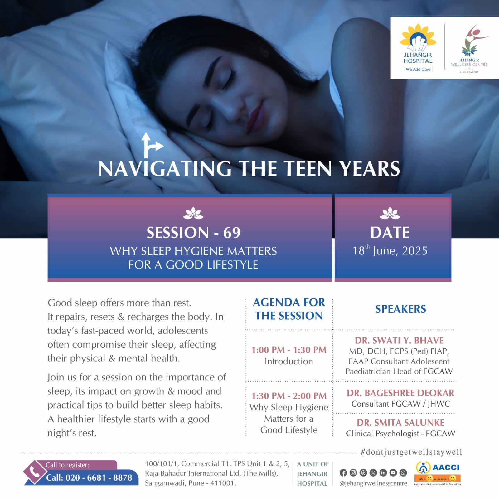 WHY SLEEP HYGIENE MATTERS FOR A GOOD LIFESTYLE [18-6-2025] – AACCI